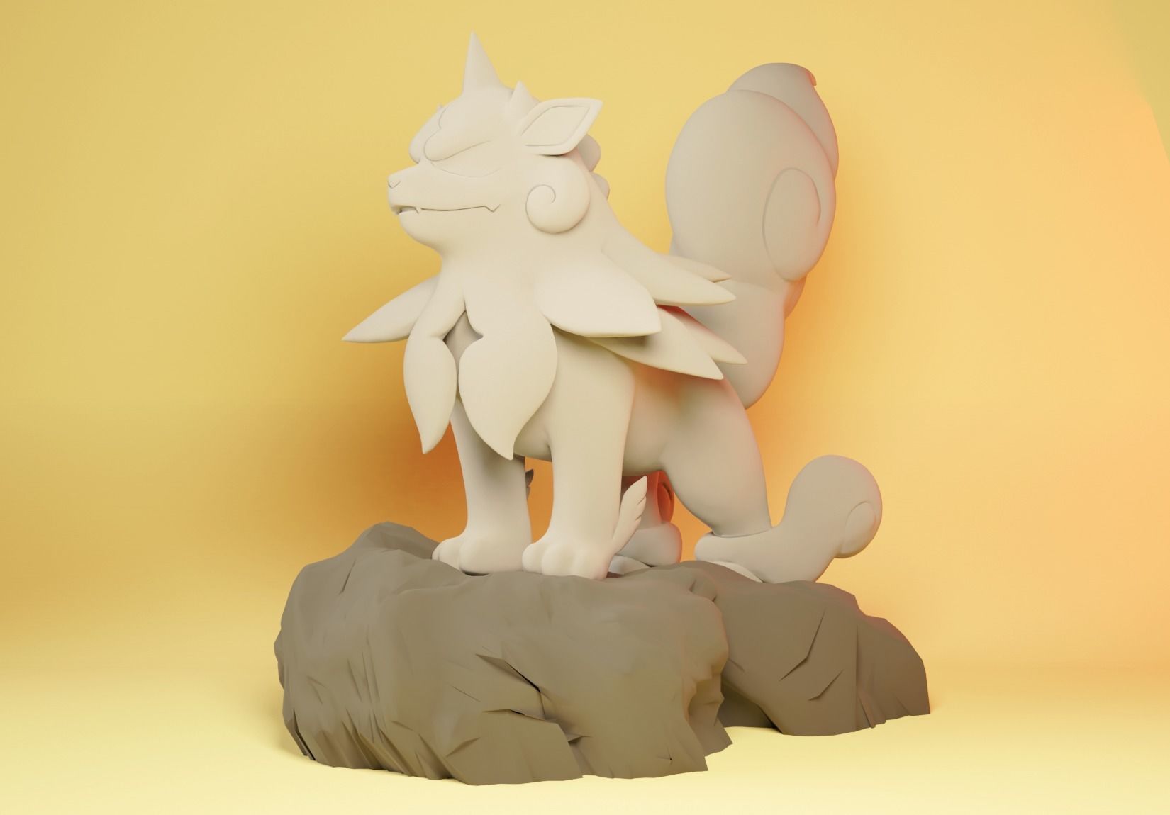 Pokemon Hisuian Arcanine 3D model 3D printable | CGTrader