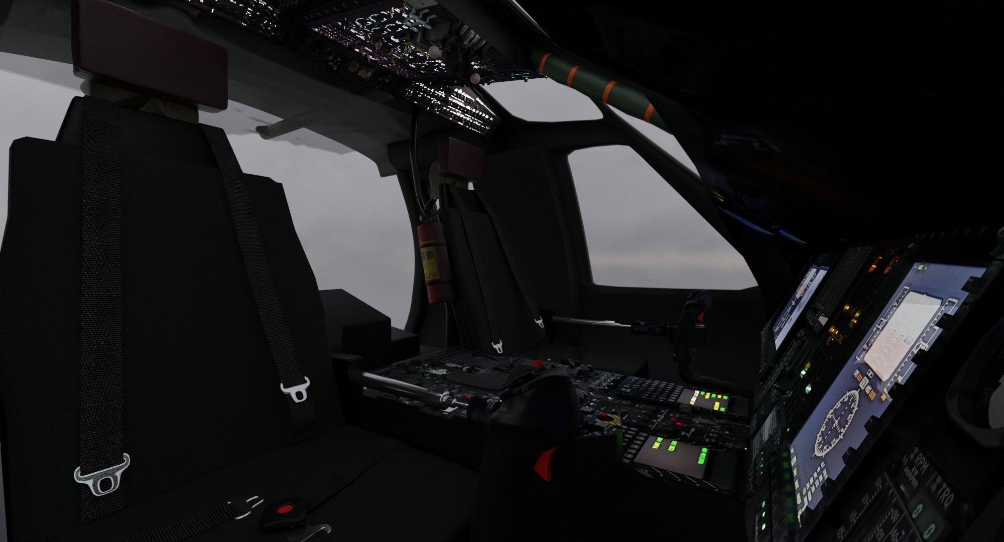 3D model Black Hawk UH-60 Cockpit VR / AR / low-poly | CGTrader