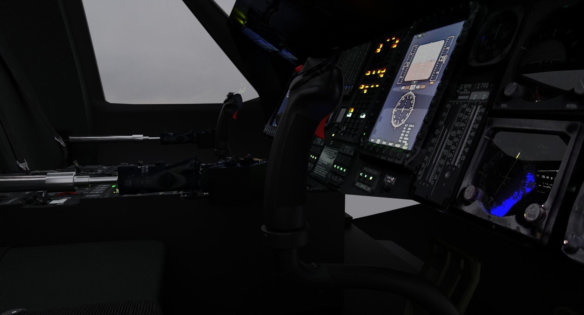 3D model Black Hawk UH-60 Cockpit VR / AR / low-poly | CGTrader