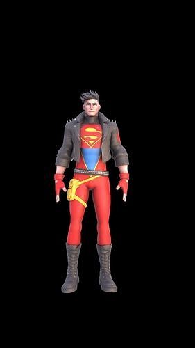 superboy 3D model animated rigged | CGTrader