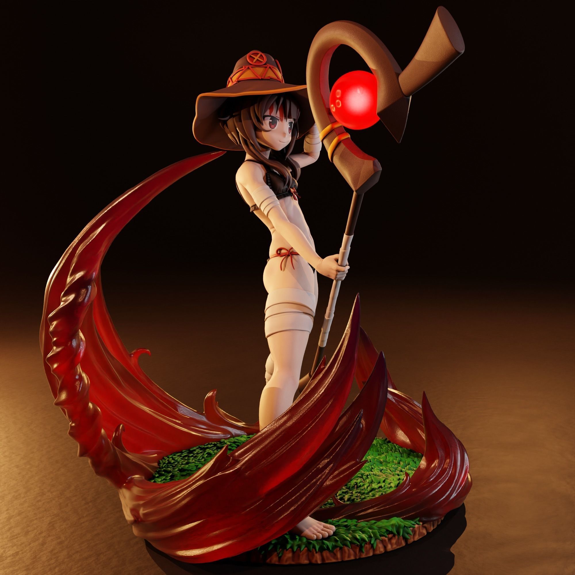 Megumin - Konosuba 3D model 3D printable | CGTrader