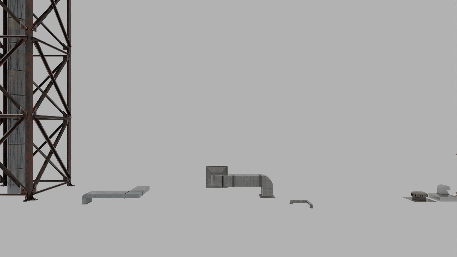 3D model RoofTopAssets VR / AR / low-poly | CGTrader