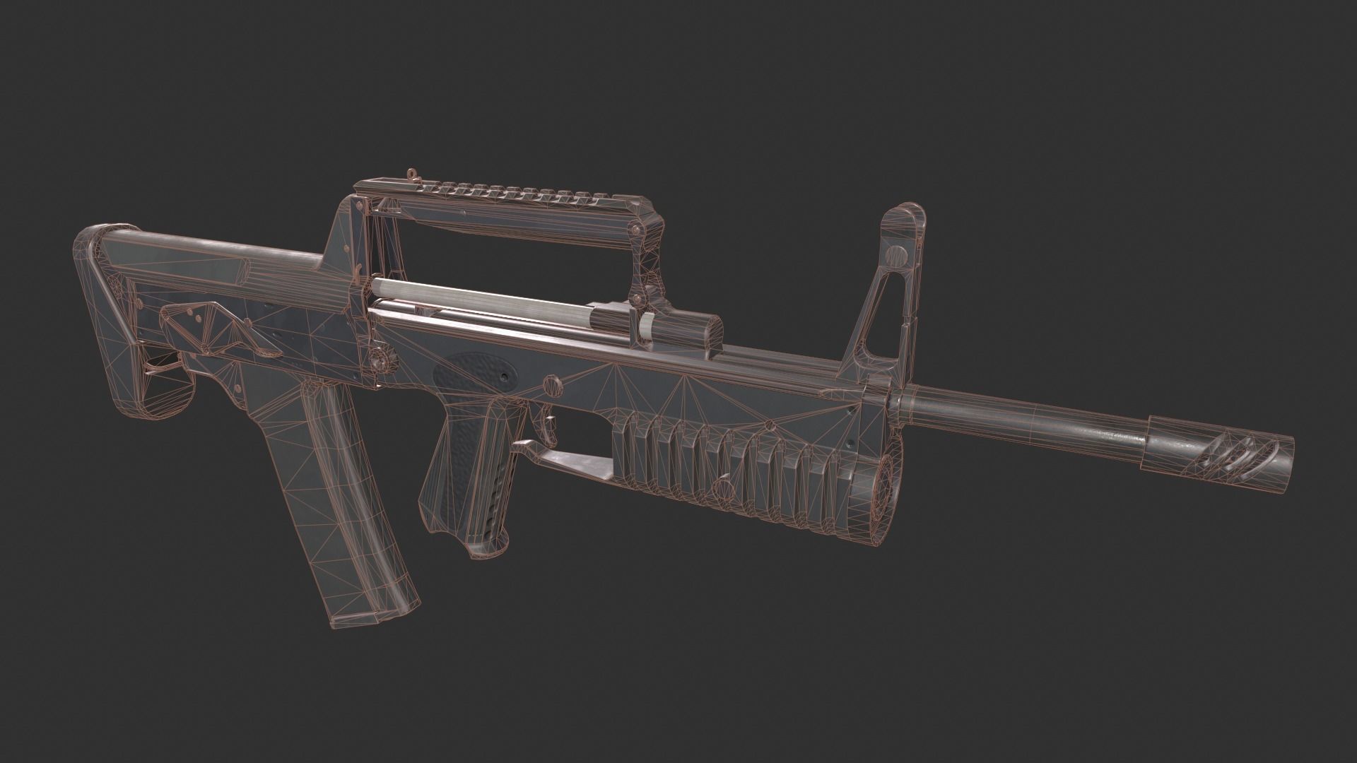 3D model A-91 Bullpup Rifle VR / AR / low-poly | CGTrader