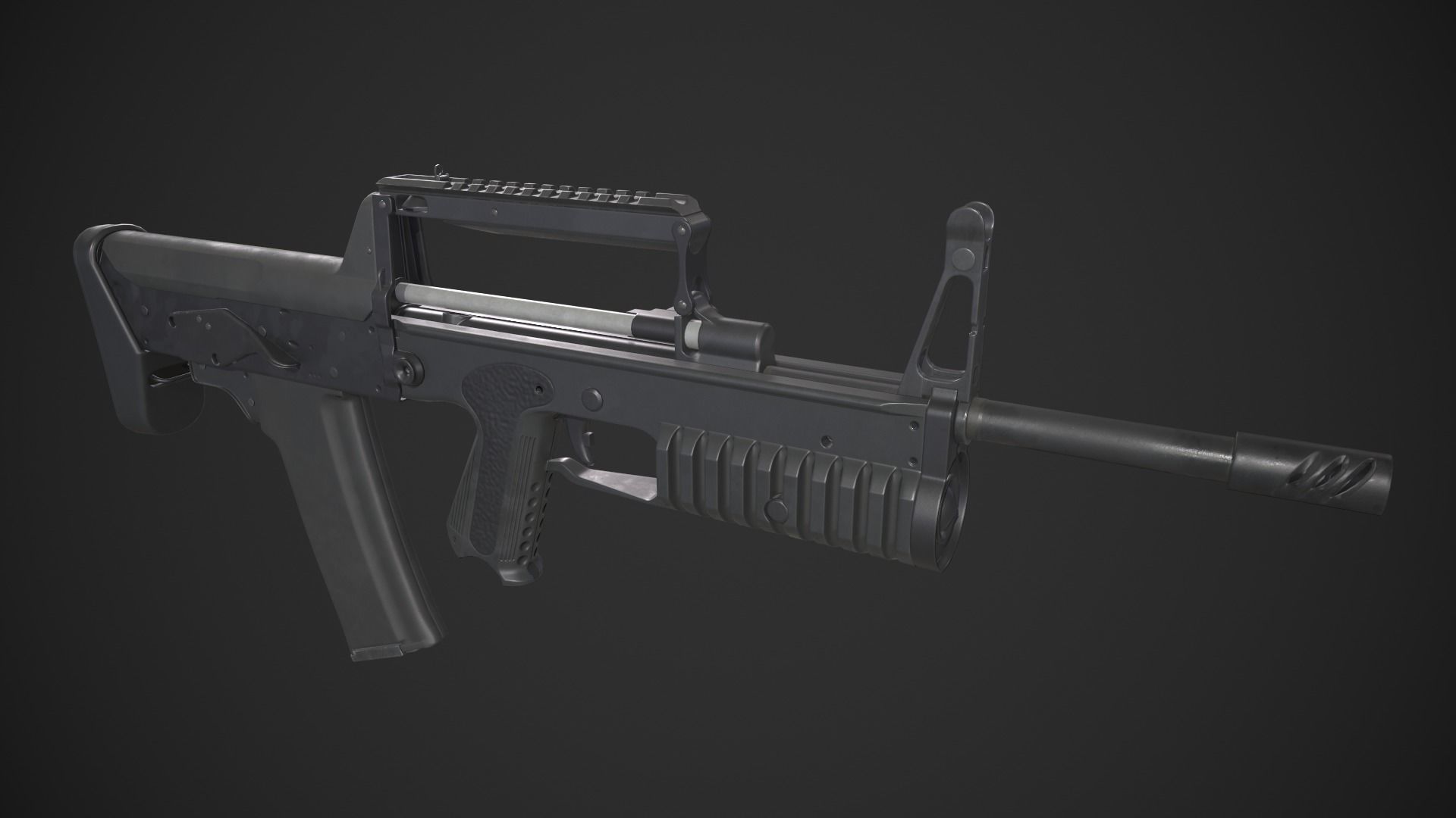 3D model A-91 Bullpup Rifle VR / AR / low-poly | CGTrader
