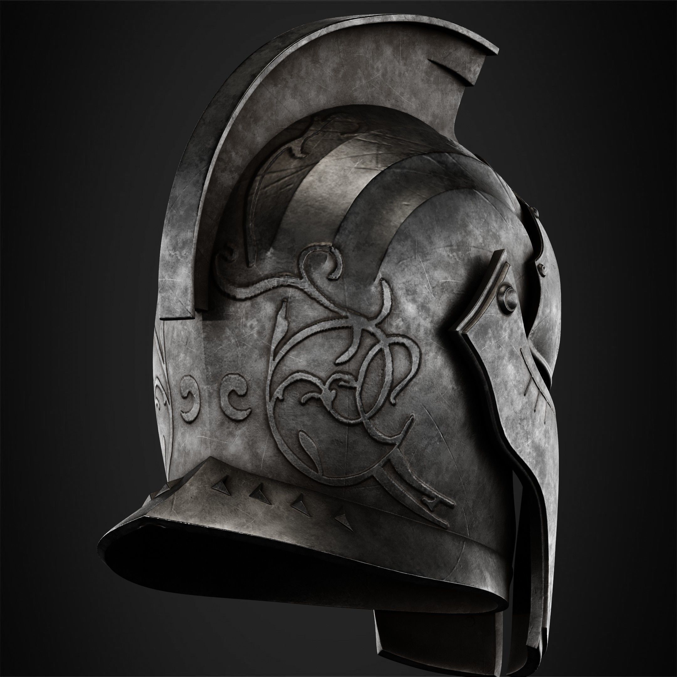 Dark Souls Faraam Helmet for Cosplay 3D model 3D printable | CGTrader