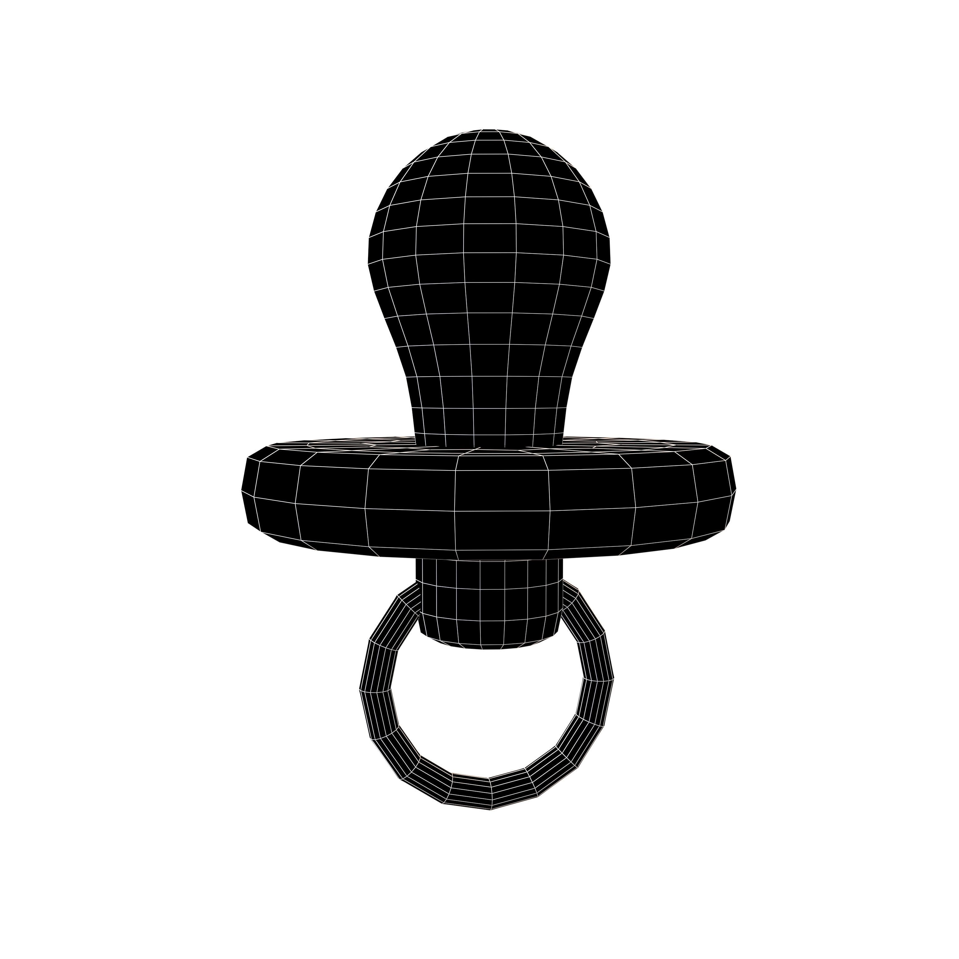3D model Baby Pacifier V1 005 VR / AR / low-poly | CGTrader
