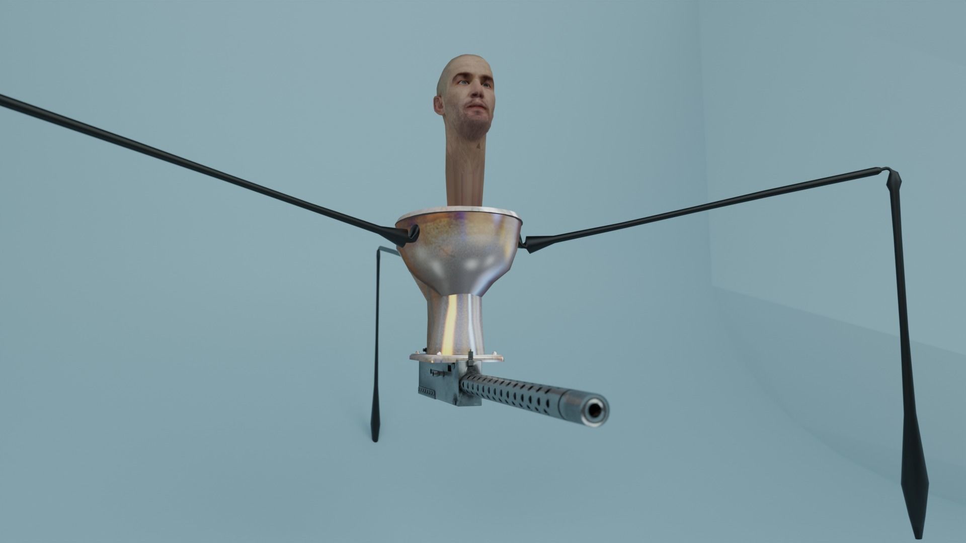 Skibidi Toilet toilet Octopus 3D model rigged | CGTrader