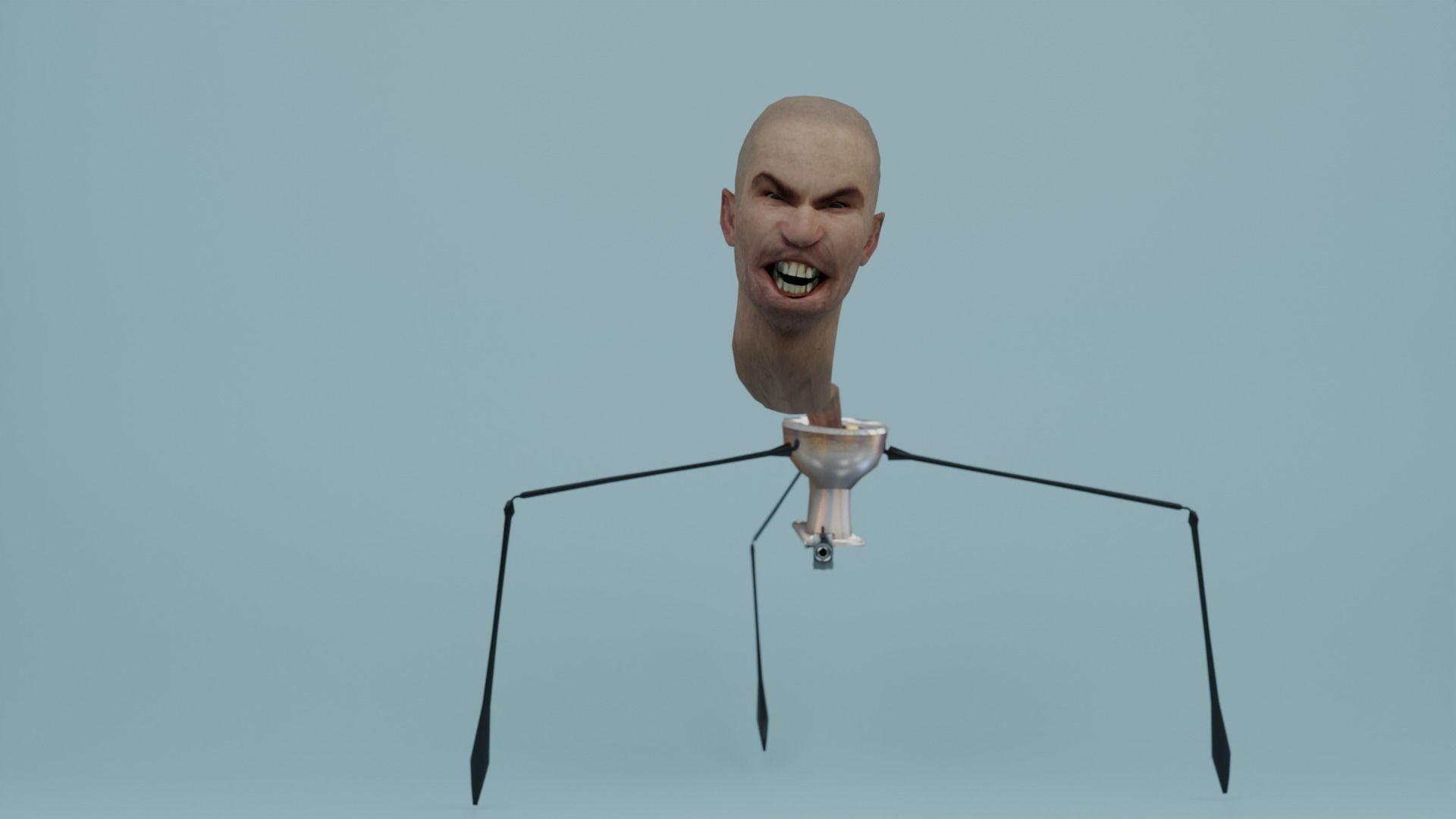 Skibidi Toilet toilet Octopus 3D model rigged | CGTrader