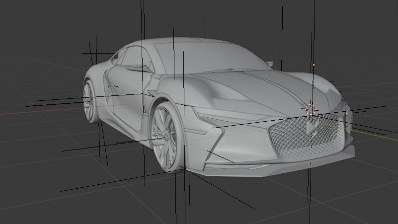 Ds e-tense 2017 model free 3D model rigged | CGTrader