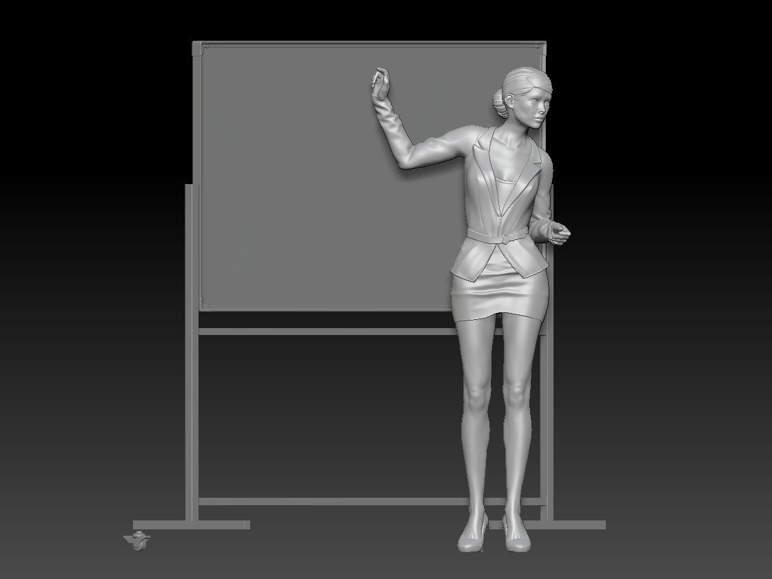 TEACHER GIRL 1 3D model 3D printable | CGTrader