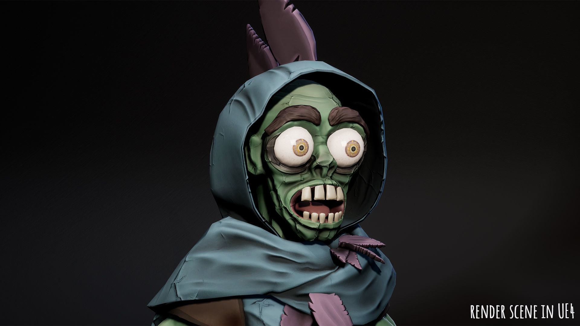 3D model Stylized male Zombie 1 VR / AR / low-poly | CGTrader