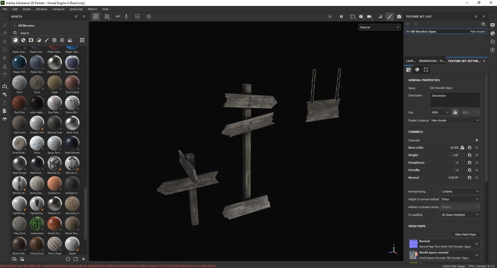 3D model Old Wooden Signs 3D Model VR / AR / low-poly | CGTrader