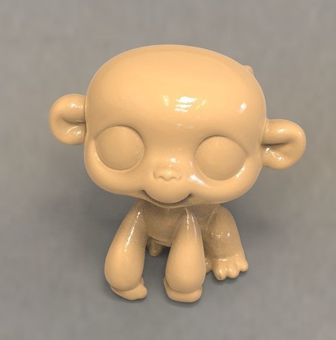 monkey 3D model 3D printable | CGTrader