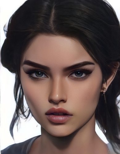 Female Face Reference For 3d Modeling