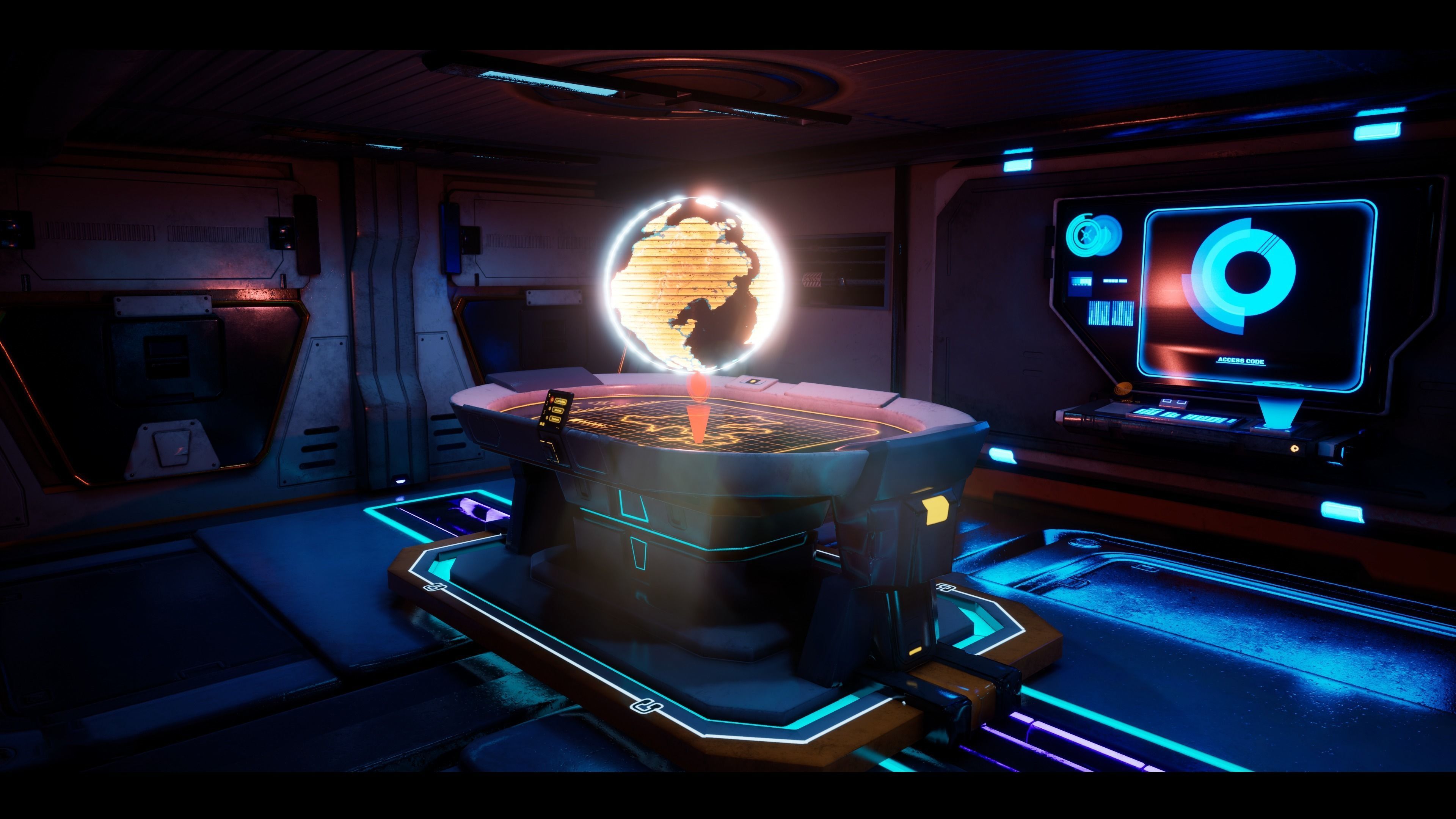 Sci Fi Control Room 3D model | CGTrader