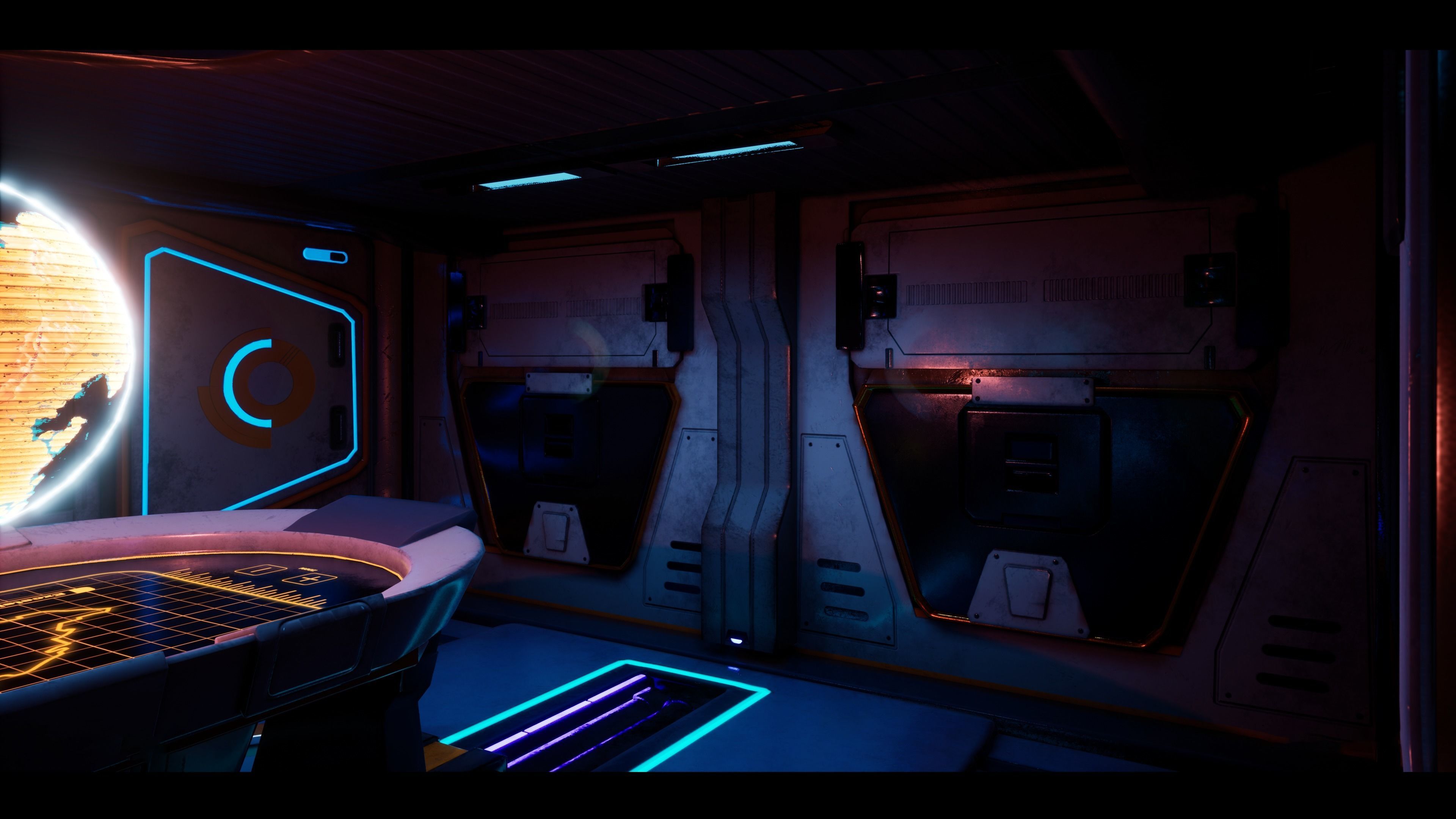 Sci Fi Control Room 3D model | CGTrader