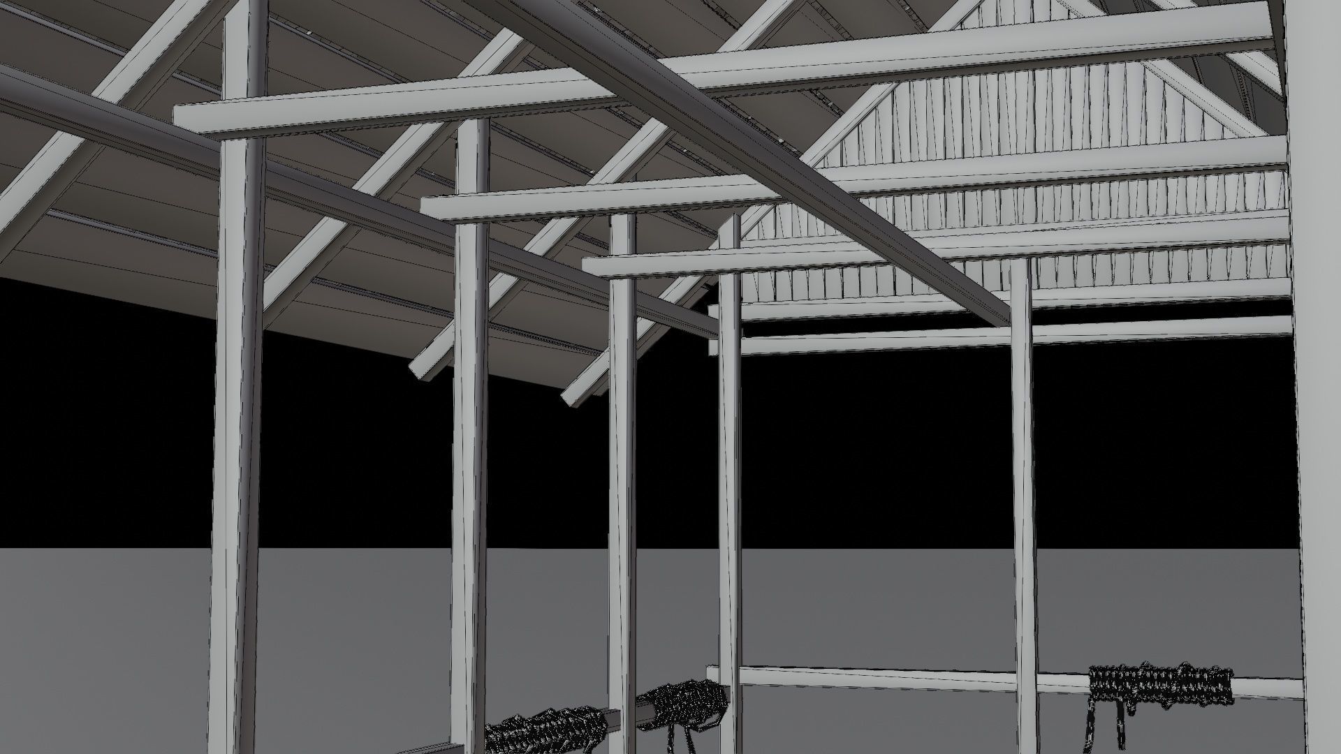 3D model Old Wooden Medieval Building Shed 3 VR / AR / low-poly | CGTrader