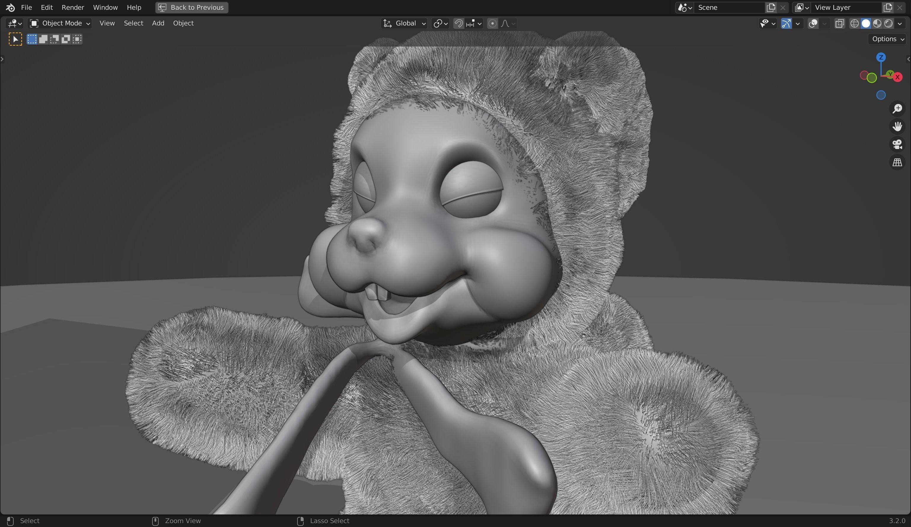 Skunk Furry 3d Model 3D model | CGTrader