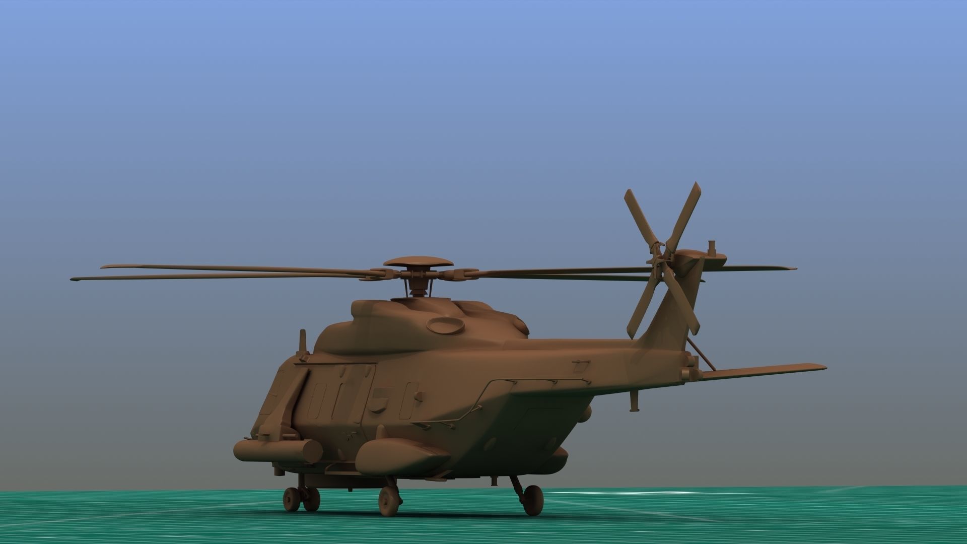 NH90 Helicopter 3D Print 3D model 3D printable | CGTrader