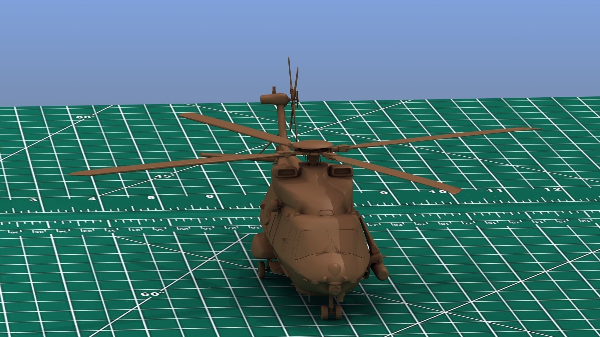 NH90 Helicopter 3D Print 3D model 3D printable | CGTrader