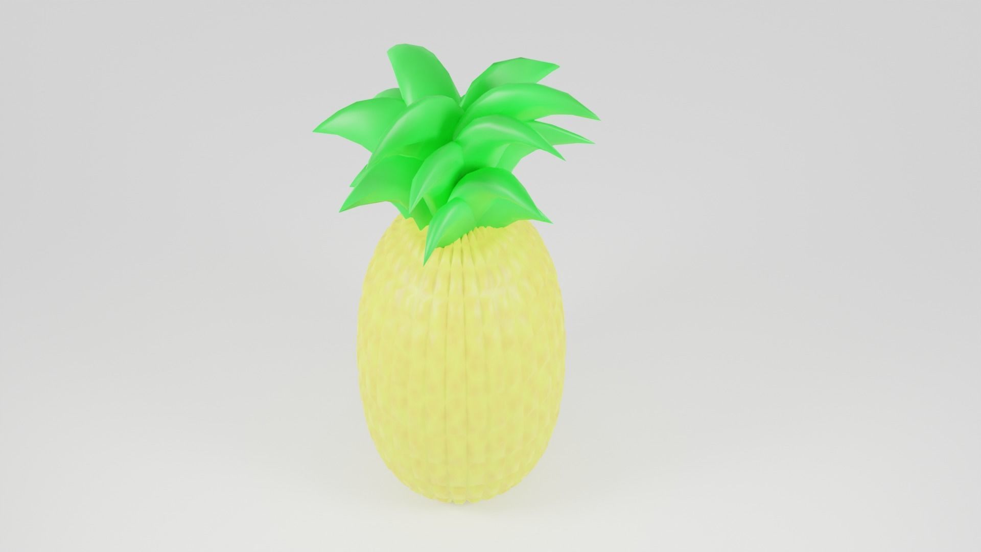 Low Poly Pineapple free 3D model | CGTrader