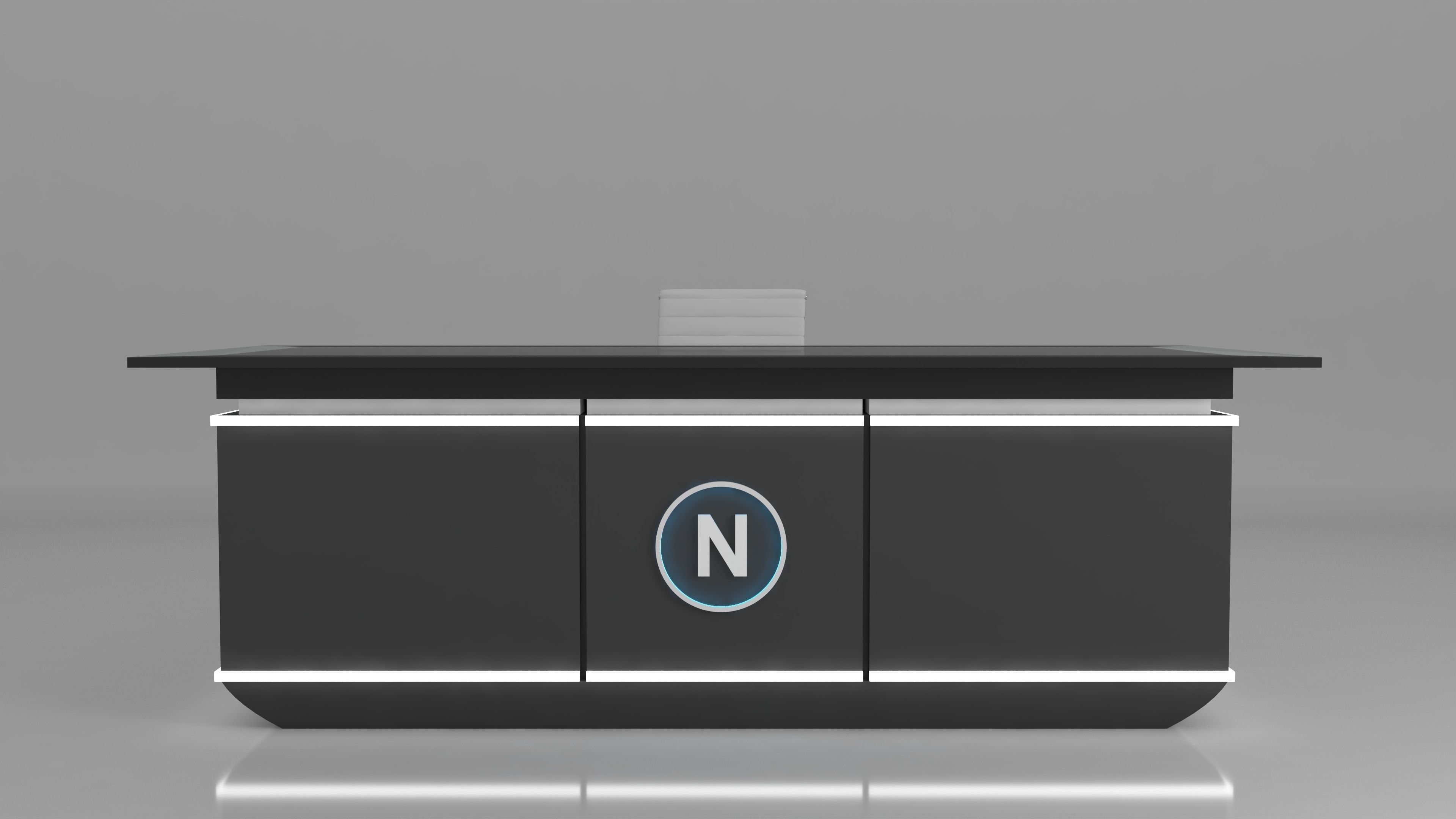 All Virtual News Desk 3D model | CGTrader