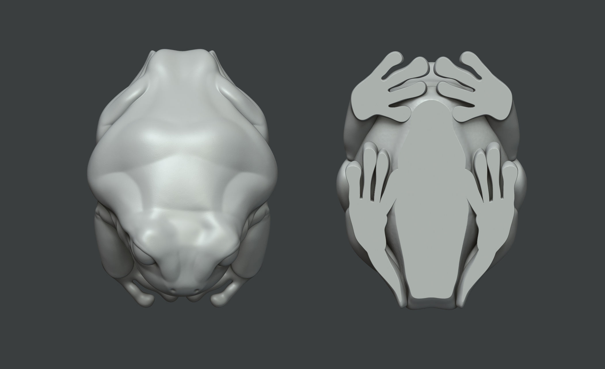 Smile Frog 3D model | CGTrader
