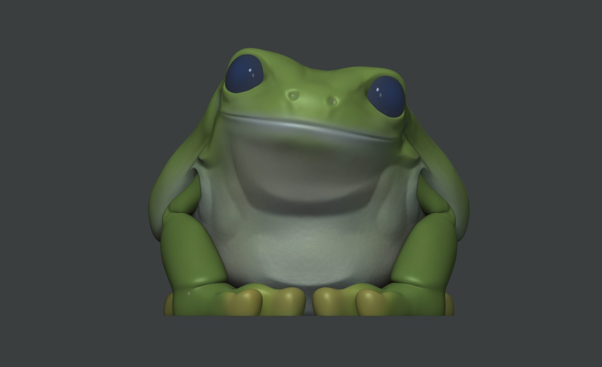 Smile Frog 3D model | CGTrader