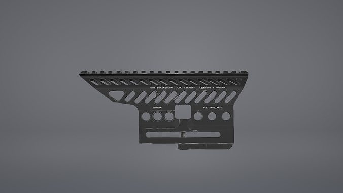 3D model AK B-13 Zenit Picatinny Rail VR / AR / low-poly | CGTrader