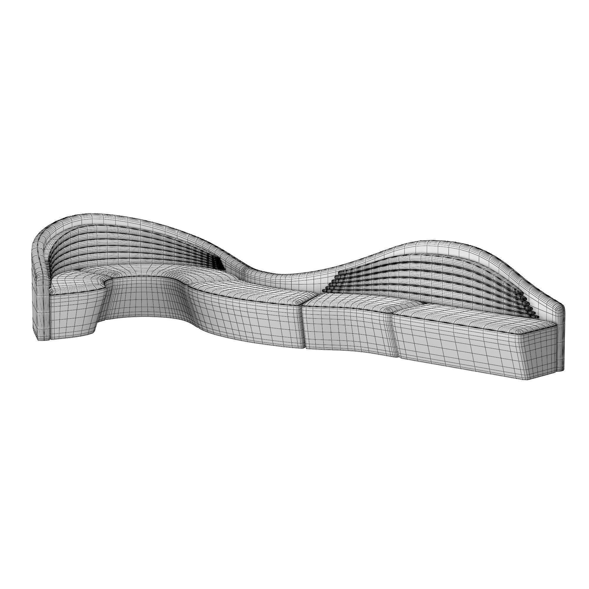 VIP Lounge Lobby sofa L 3D model | CGTrader