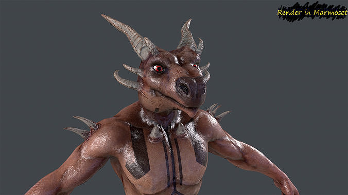 3D model Lizard Mutant VR / AR / low-poly | CGTrader