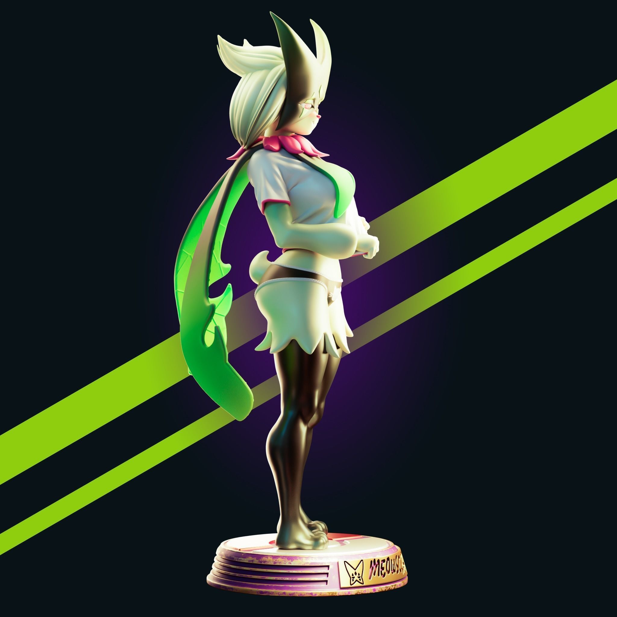 MEOWSCARADA THICC POKEMON - 3 FURRY VARIATION 3D model 3D printable ...