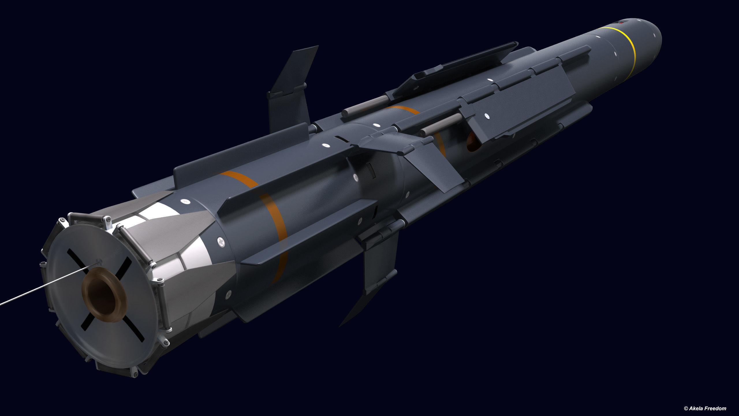 IDAS Missile 3D model animated | CGTrader