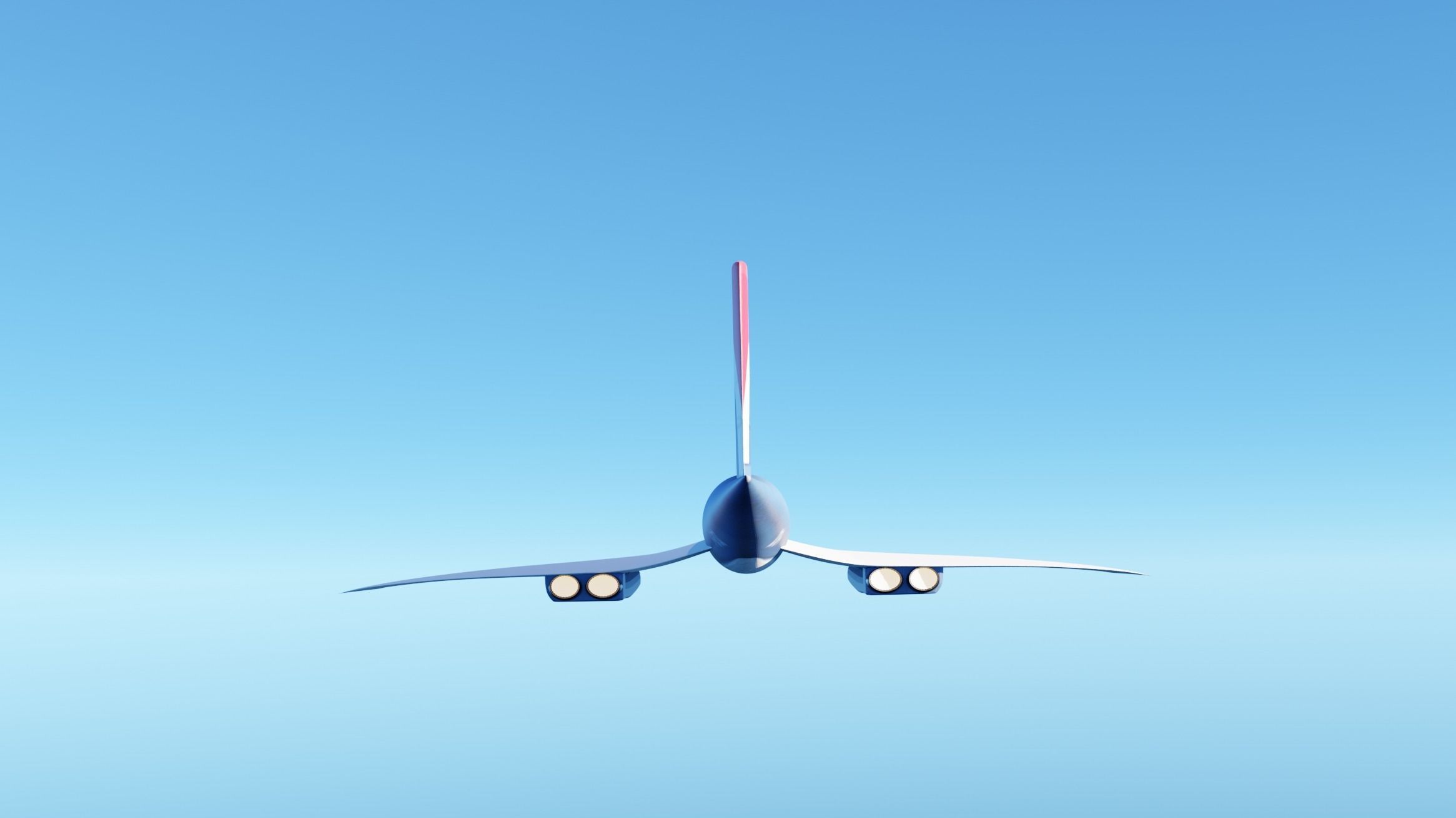 3D model Aerospatiale BAC Concorde Pepsi livery VR / AR / low-poly ...