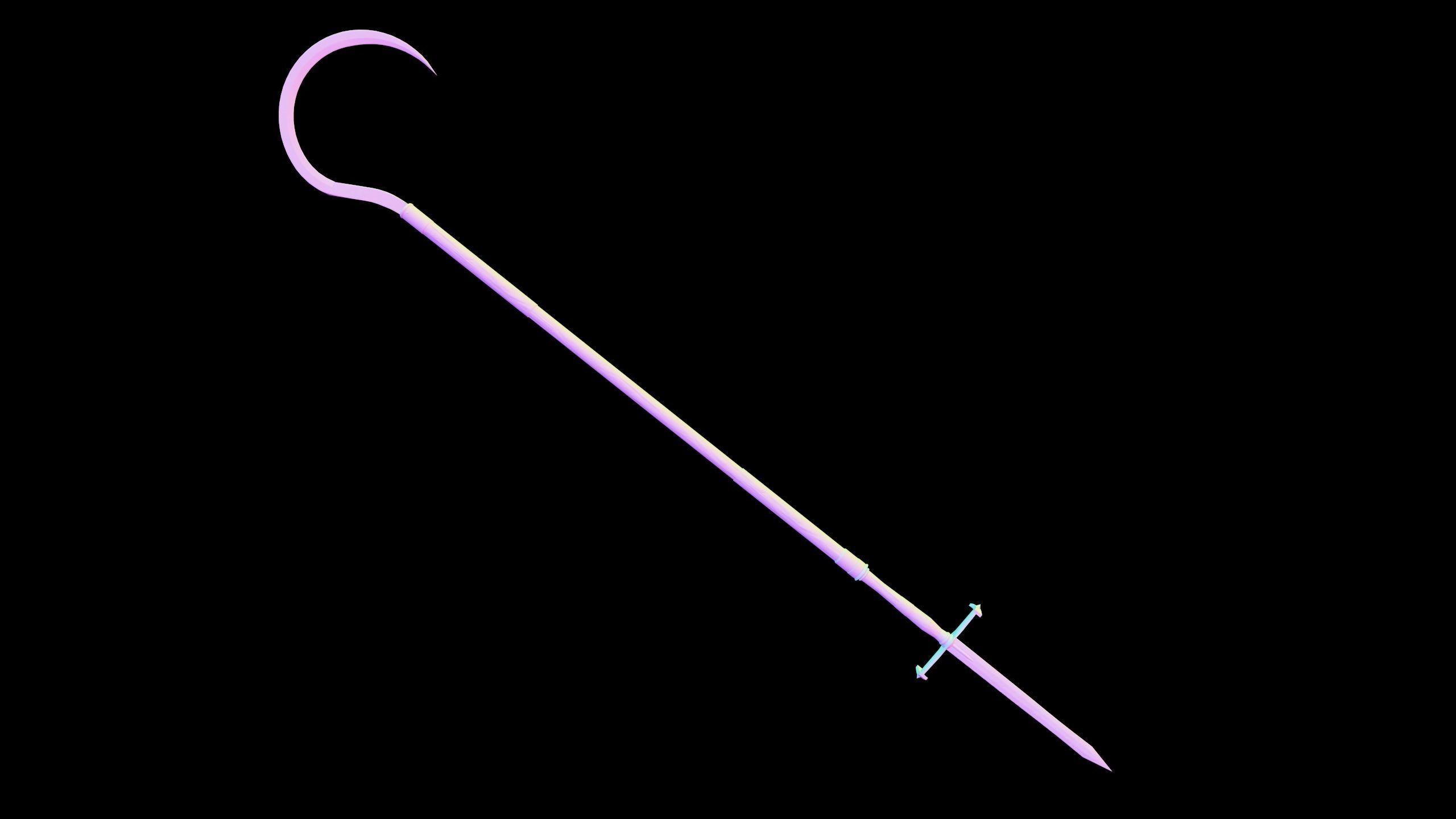 3D model Fantasy Old Hook and Dagger VR / AR / low-poly | CGTrader