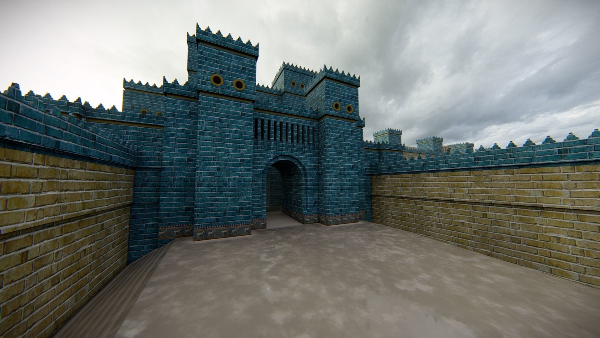 Fortress of Babylon 3D model | CGTrader