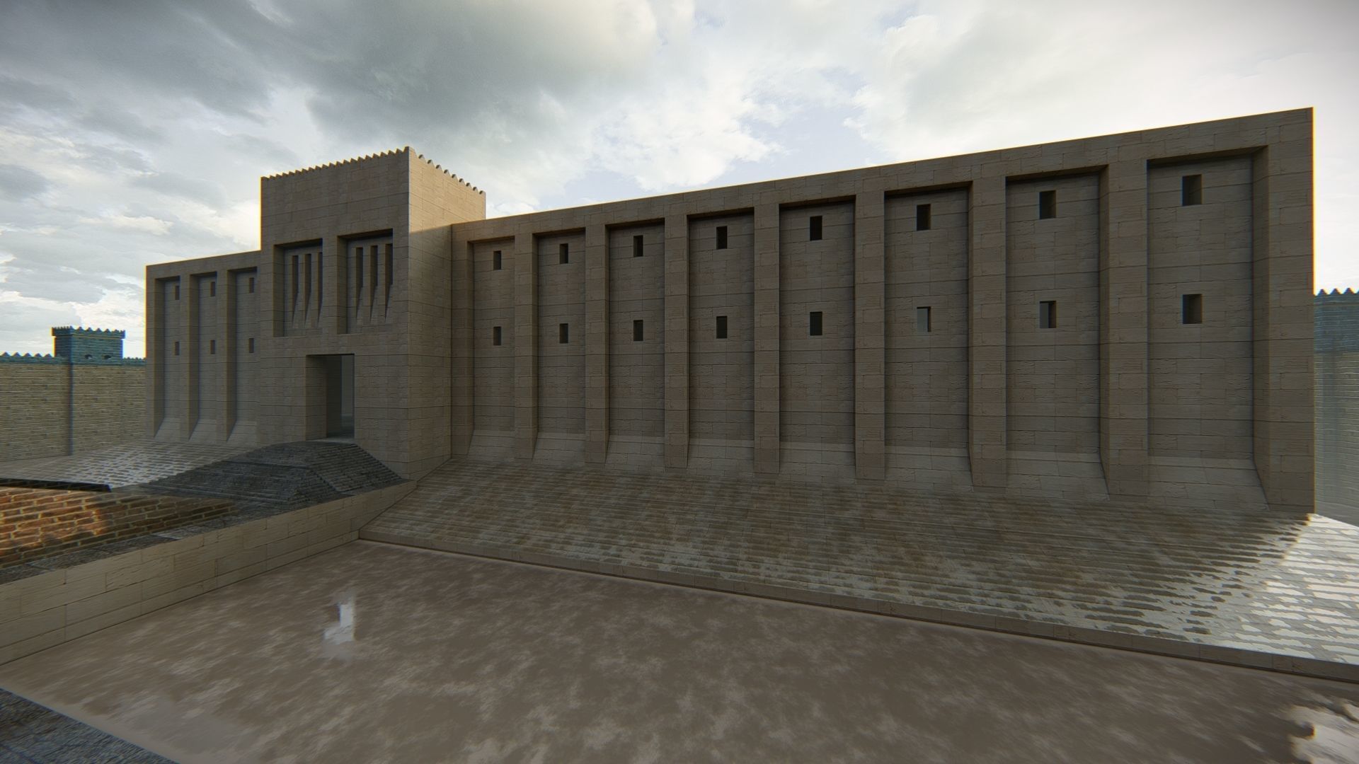 Fortress of Babylon 3D model | CGTrader