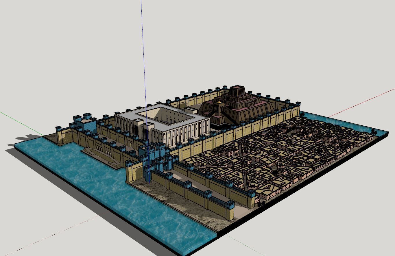 Fortress of Babylon 3D model | CGTrader