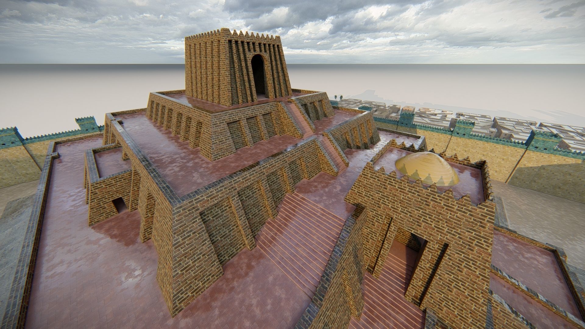 Fortress of Babylon 3D model | CGTrader