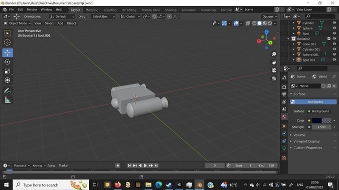 Spaceship free VR / AR / low-poly 3D model | CGTrader