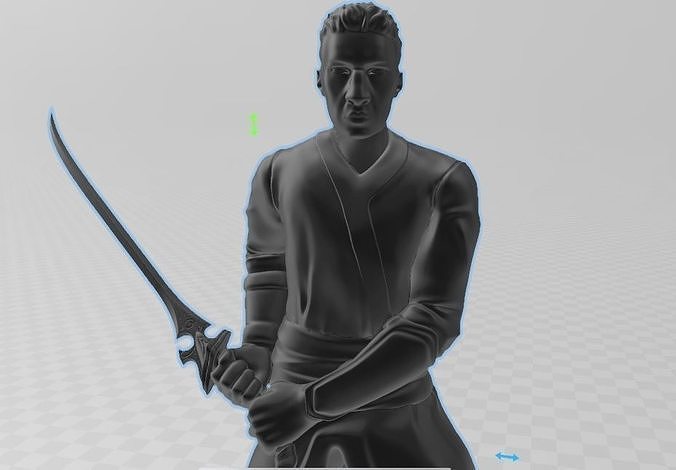 Jedi Fire bender Stormlight Archive inspired character 3D model 3D printable | CGTrader