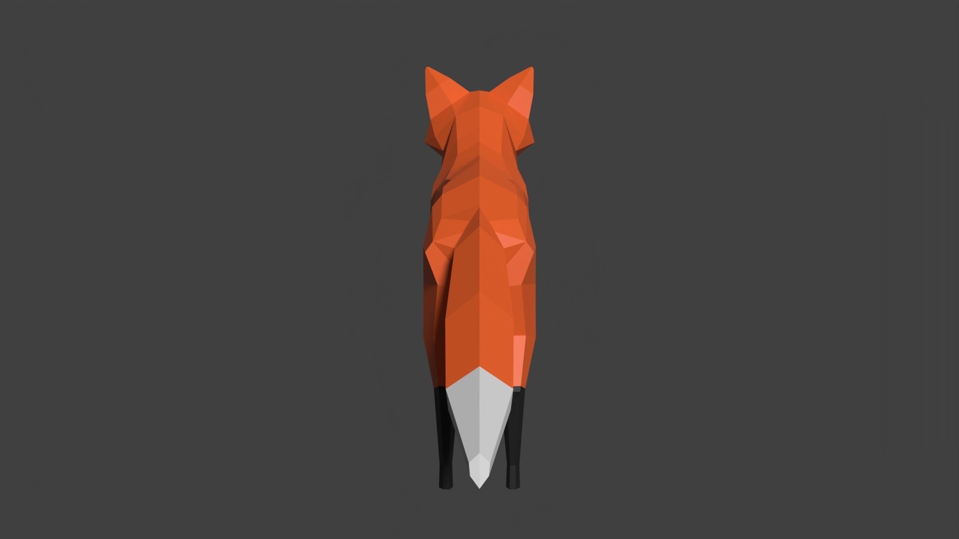 Low Poly Fox free 3D model rigged | CGTrader