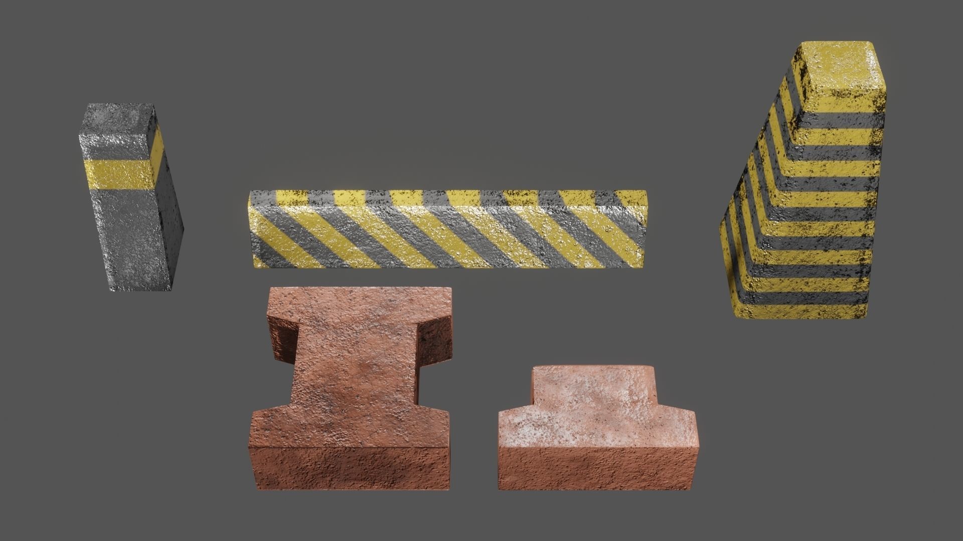 3D model Street Assets 62 Pieces Pack VR / AR / low-poly | CGTrader
