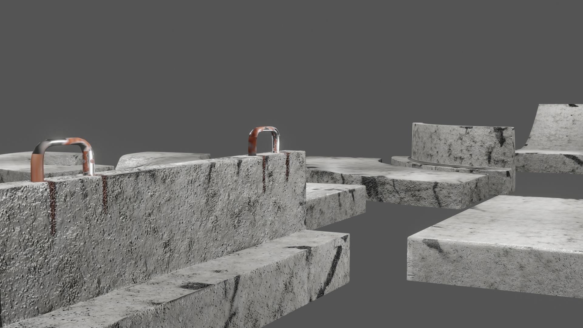 3D model Street Assets 62 Pieces Pack VR / AR / low-poly | CGTrader