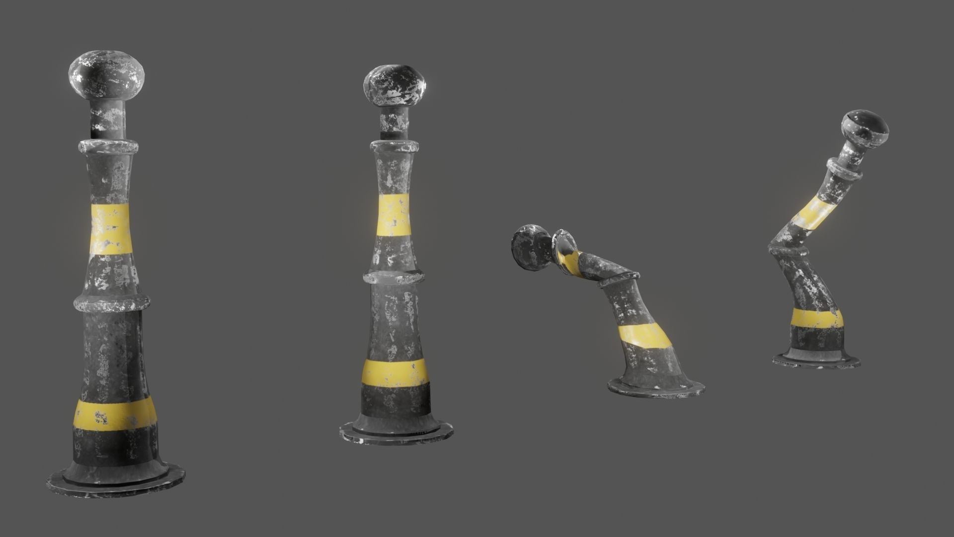 3D model Street Assets 62 Pieces Pack VR / AR / low-poly | CGTrader