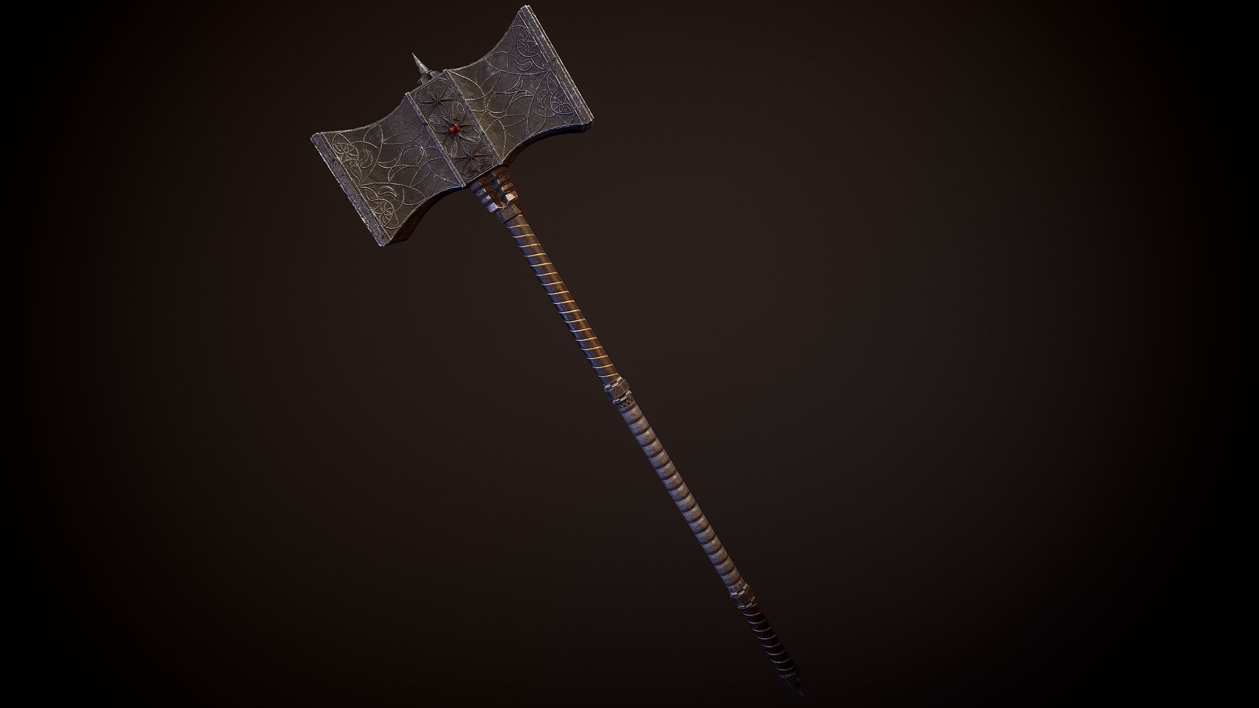 3D model Fantasy Old Two Handed Hammer VR / AR / low-poly | CGTrader