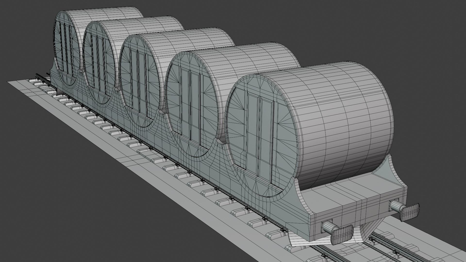 Funicular - mountain train 3D model | CGTrader