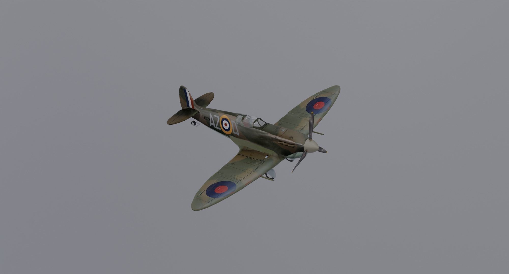 3D model World War 2 Spitfire VR / AR / low-poly | CGTrader