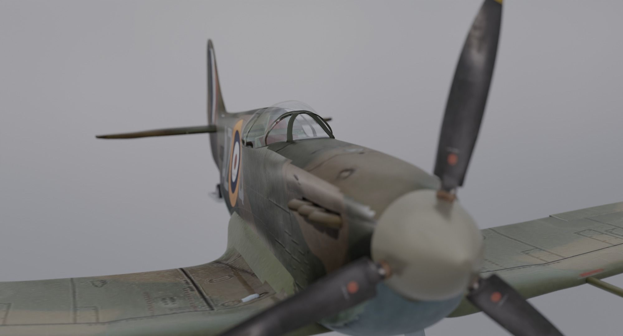 3D model World War 2 Spitfire VR / AR / low-poly | CGTrader