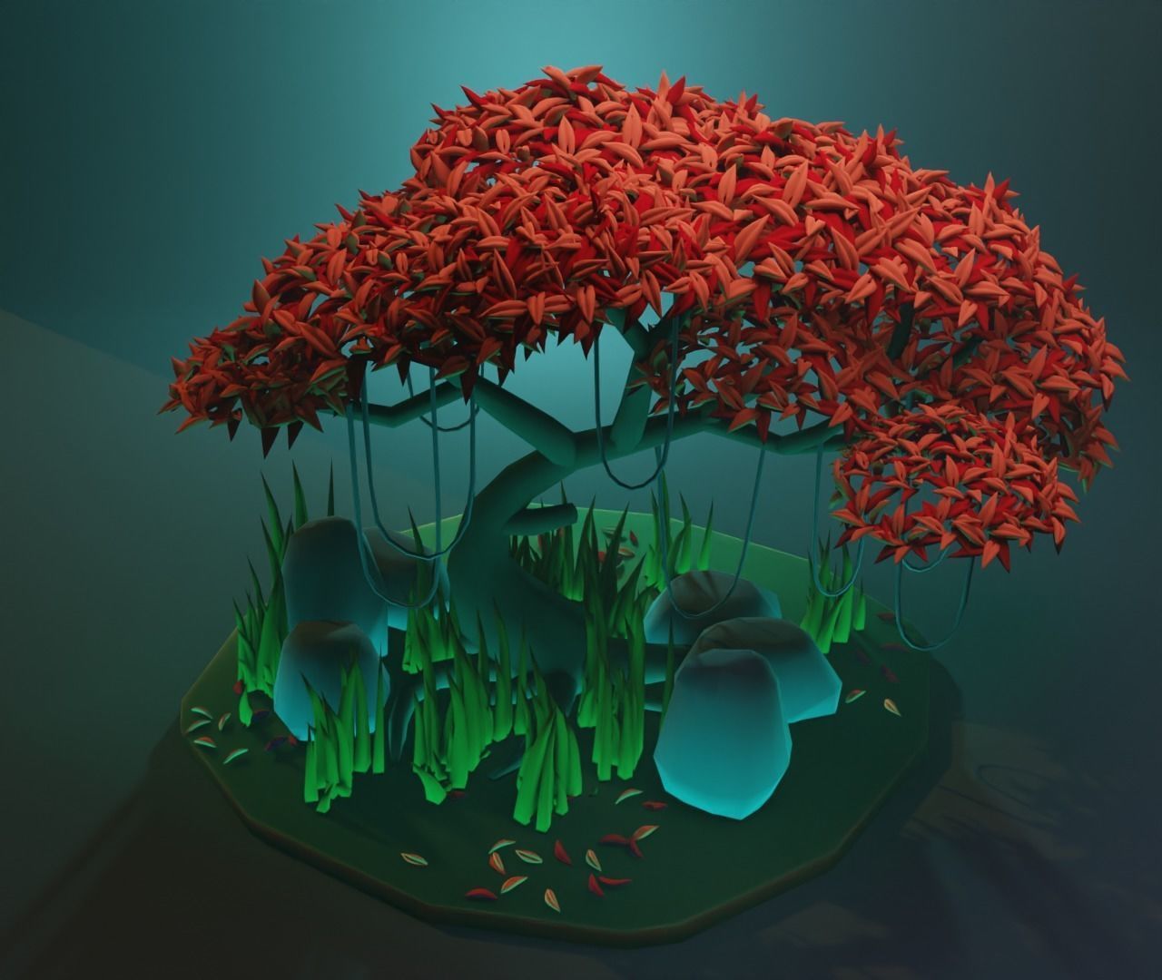 3D model Fantasy Tree VR / AR / low-poly | CGTrader